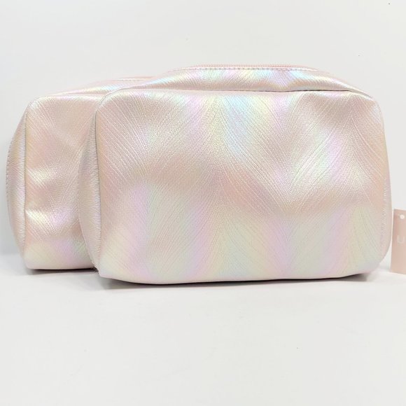Ulta Beauty | Bags | Ulta Beauty Pink Holographic Cosmetic Bag ...